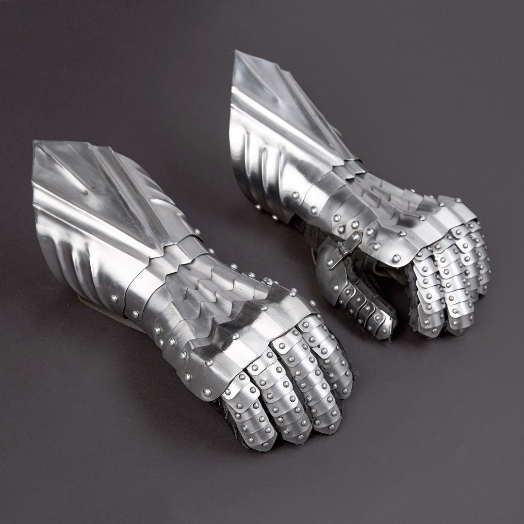 Medieval Knight Gauntlet Armor Larp Armor Cosplay Armorsca - Etsy