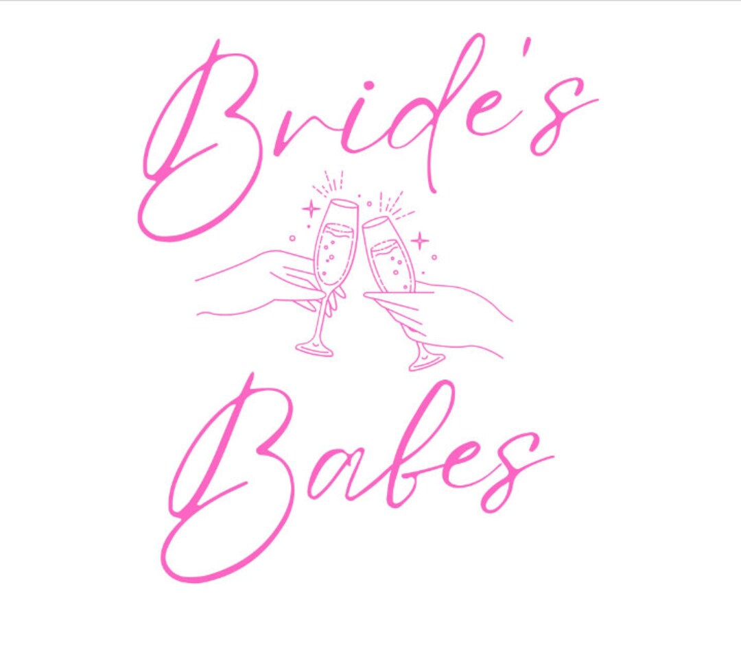 Bride Squad Iron On Decal Fun Bachelorette T Shirt Design Etsy