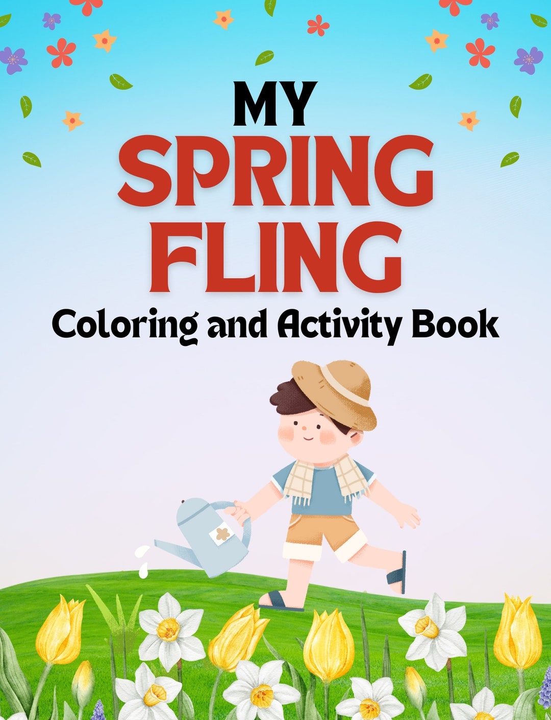 My Spring Fling Activity and Coloring Book - Etsy