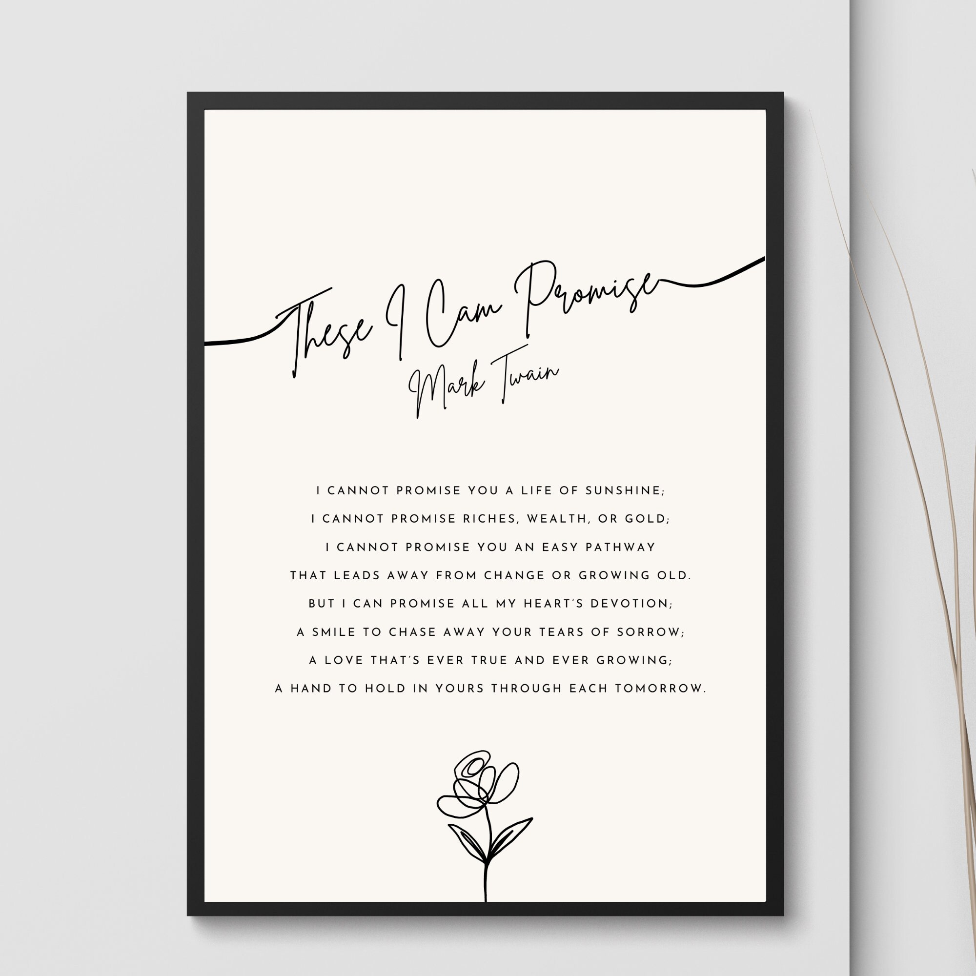Famous Love Poem Prints Bespoke Designs Custom A4 Digital Print ...
