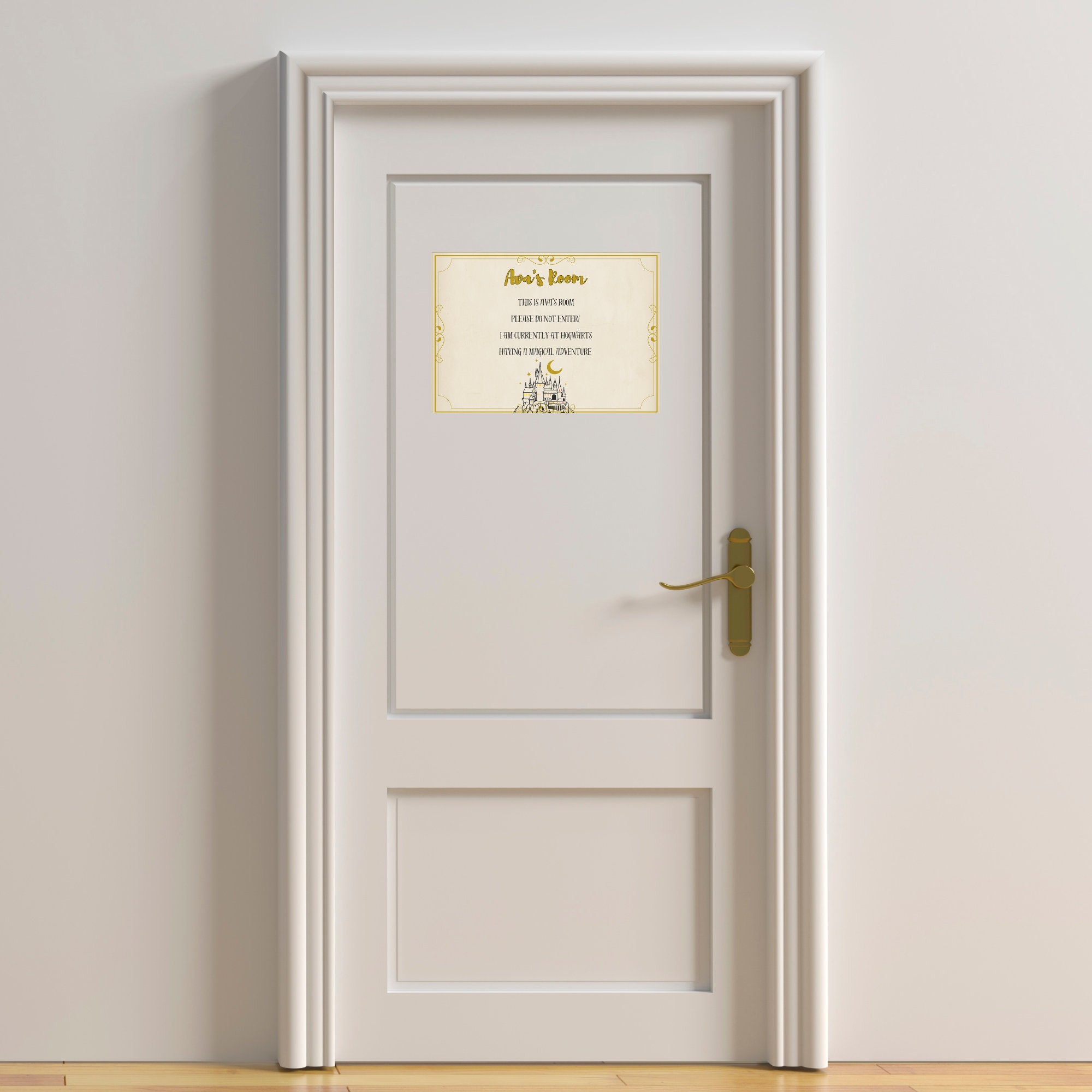 Wizarding World Door Sign L Add Your Name L Kids Bedroom L 5 Different ...