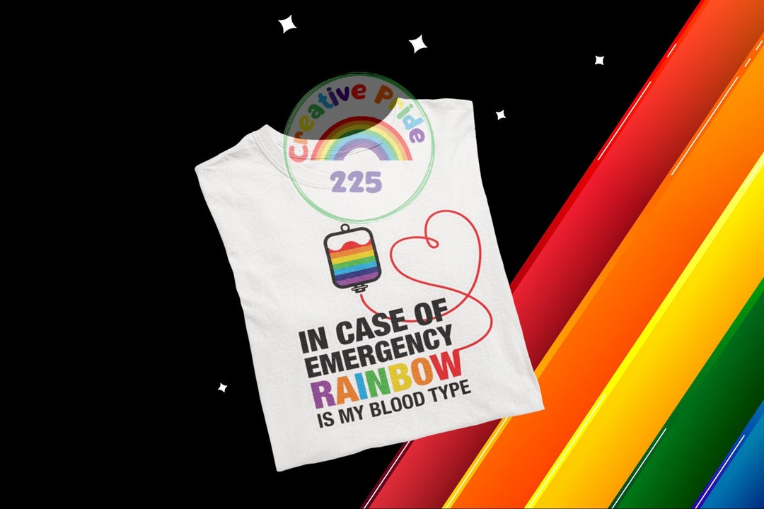 In Case of Emergency Rainbow is My Blood Type - Etsy