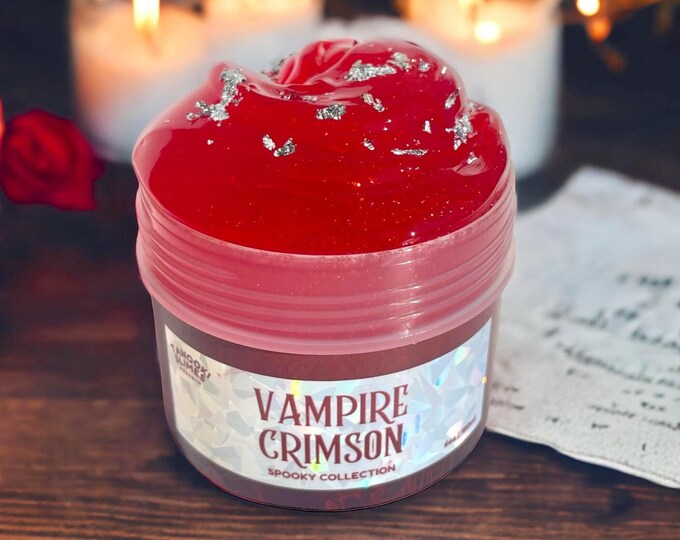 Vampire Crimson Clear Slime Spooky Slime Perfect Birthday Gift Rose ...