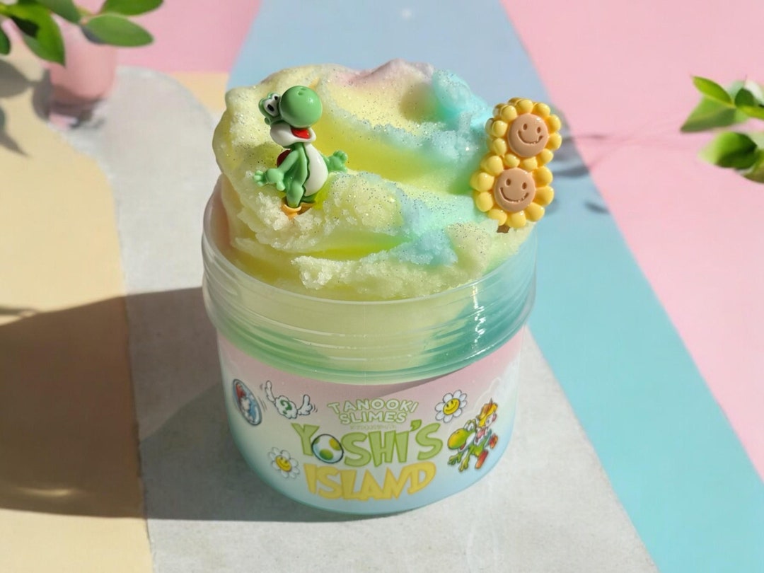 Yoshi's Island Clear and Icee Soft and Sizzly Texture Slime Perfect for ...