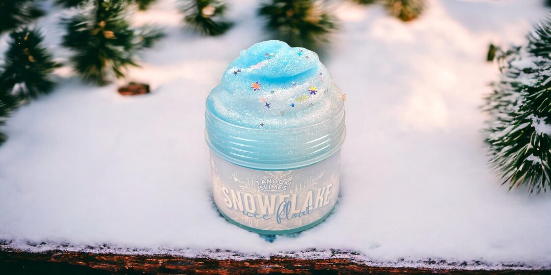 Snowflake Icee Float Slime Icee Slime Weihnachtsslime ...