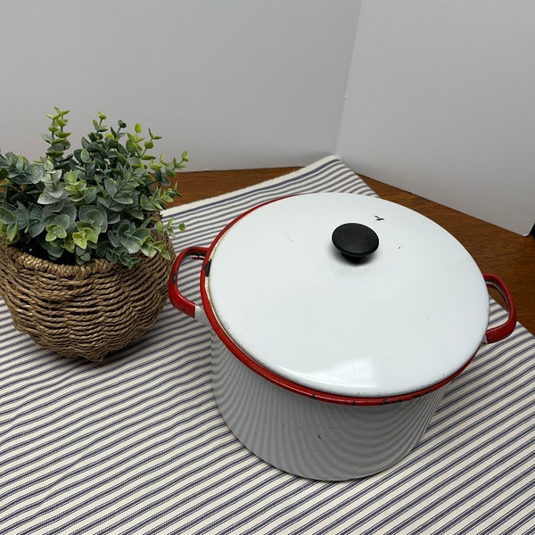 Enamel Pot With Lid - Etsy