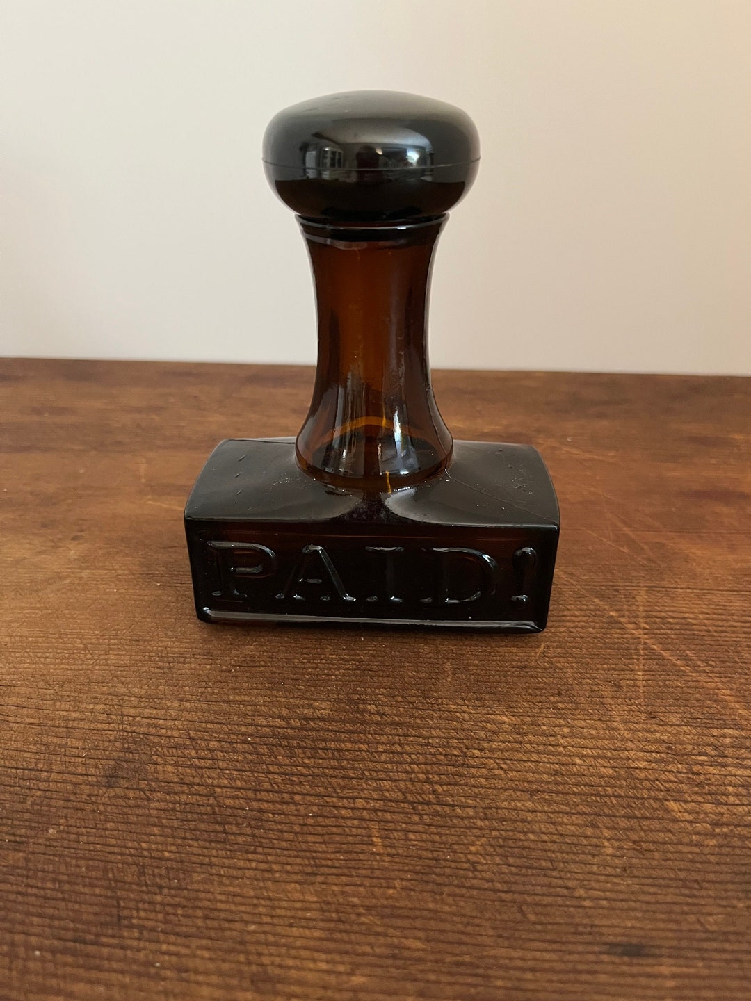Vintage Avon Paid Stamp Cologne After Shave Decanter Glass Rubber Stamp ...