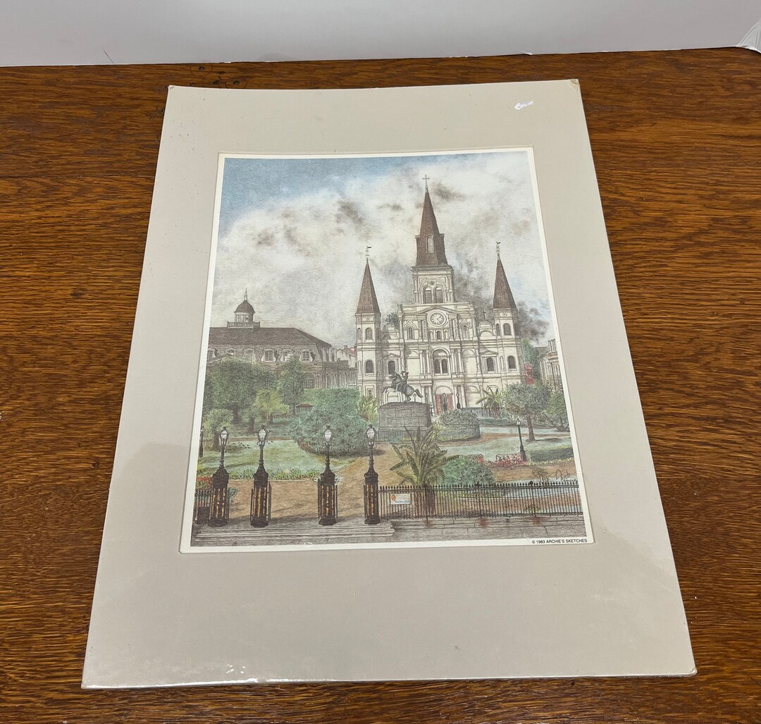Vintage 1983 Archie's Sketches Still Wrapped St. Louis Cathedral New ...