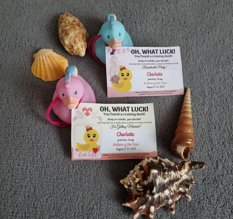Custom Bachelorette Party Cruising Duck Tag Hen Night Tag - Etsy