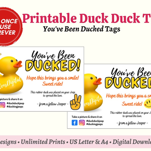 You Have Been Ducked Cruise Tag - Etsy