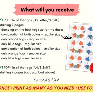 Printable Life Preserver Cruising Duck Tag, No String/band Needed ...