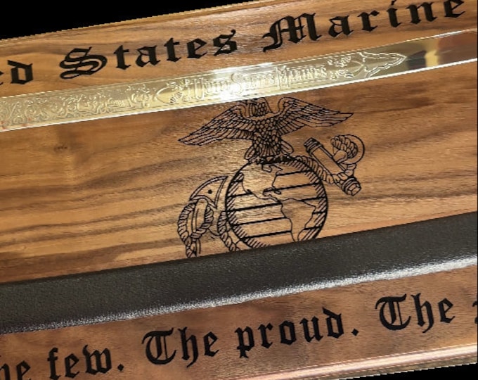 Marine Corps NCO Sword Display, U.S. Army Saber Display, Military Sword ...