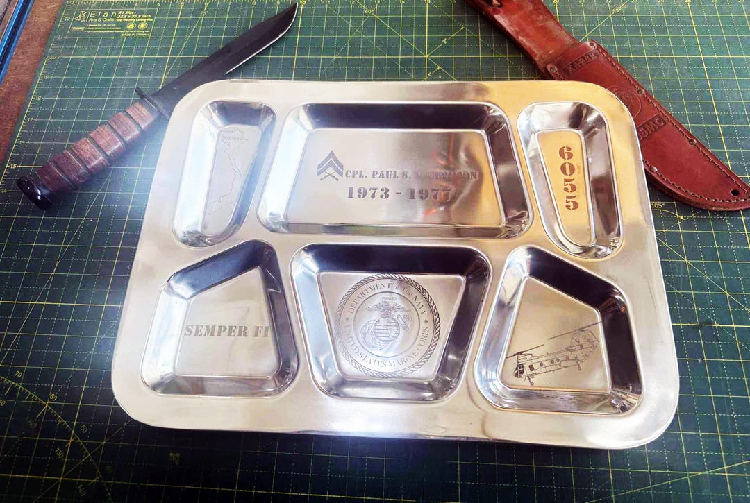 Marine Corps Nostalgic Steel Chow Hall Lunch - Etsy