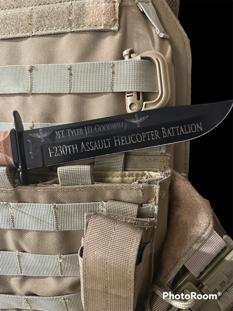 Marine Corps Ka-bar Custom Engraving (genuine OLEAN NY Knife) - Etsy