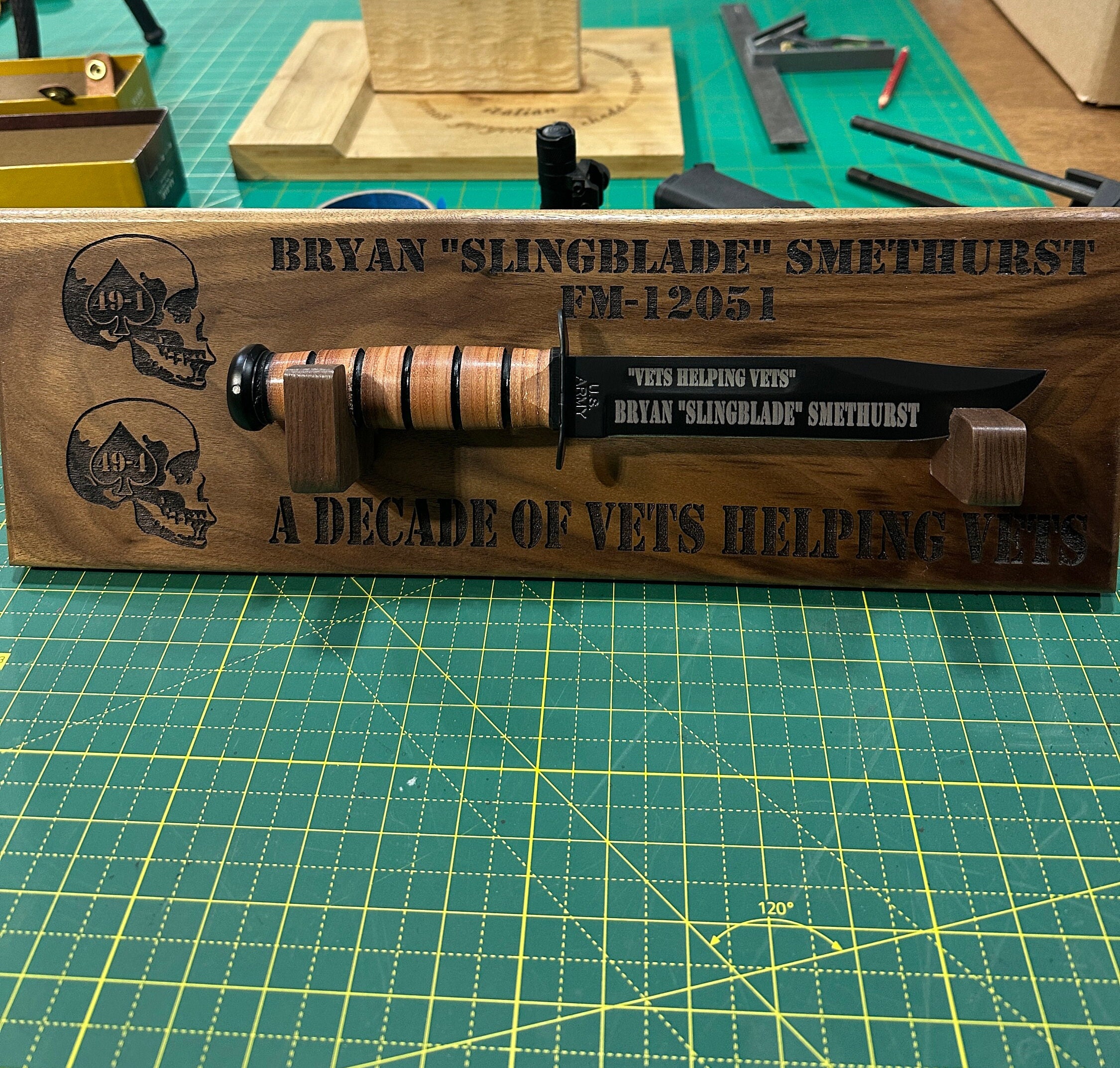 Ka-bar Knife Wall Mount - Etsy