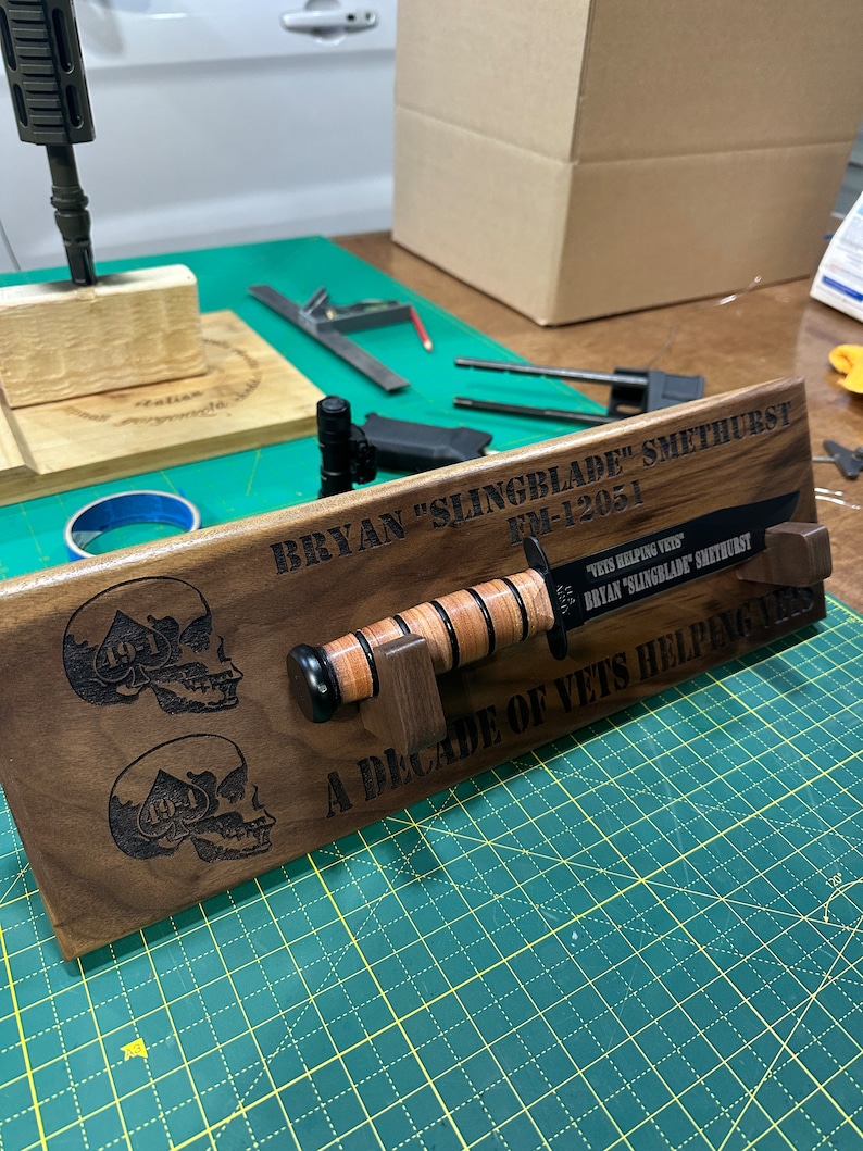 Marine Corps Ka-bar Custom Engraving (genuine OLEAN NY Knife) - Etsy