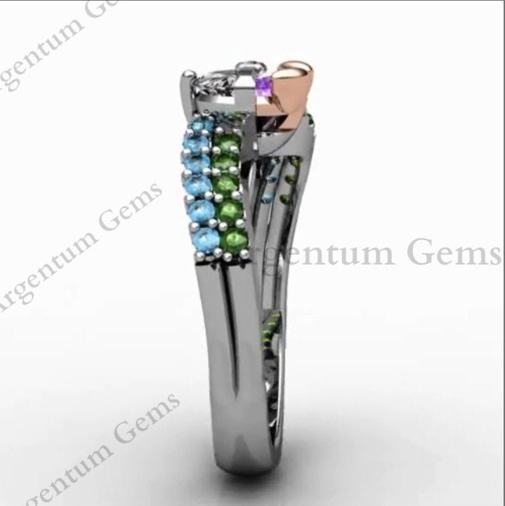 Multi Color Pokemon Pokeball Ring Starter Master Trainers Band Women's ...