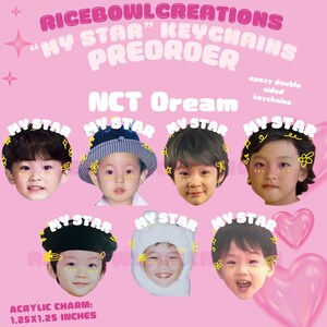 MY STAR NCT Dream Keychain | Kpop, Charm, Acrylic Keychain, Kpop ...