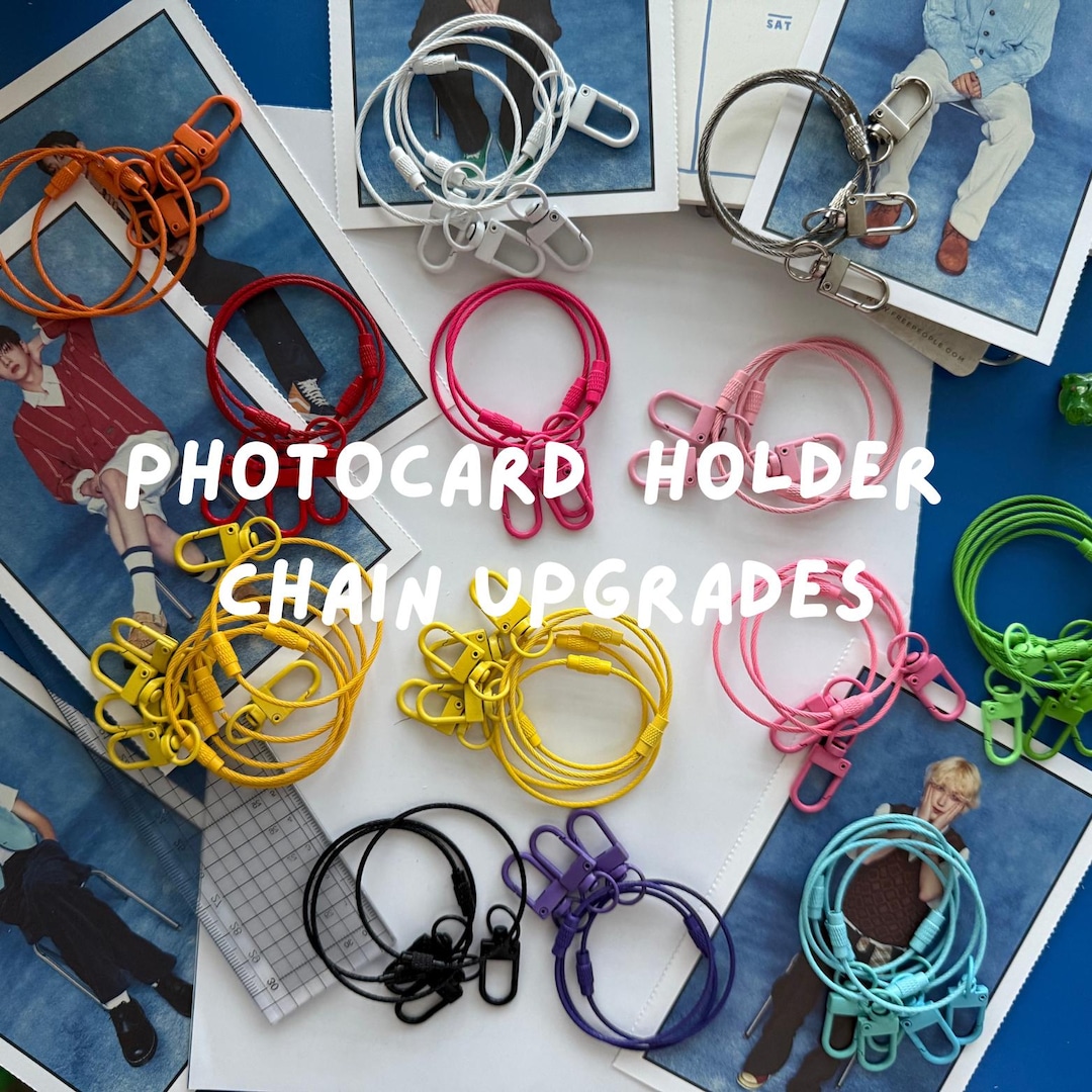 Kpop Photocard Holder Steel Chain Upgrade - Etsy