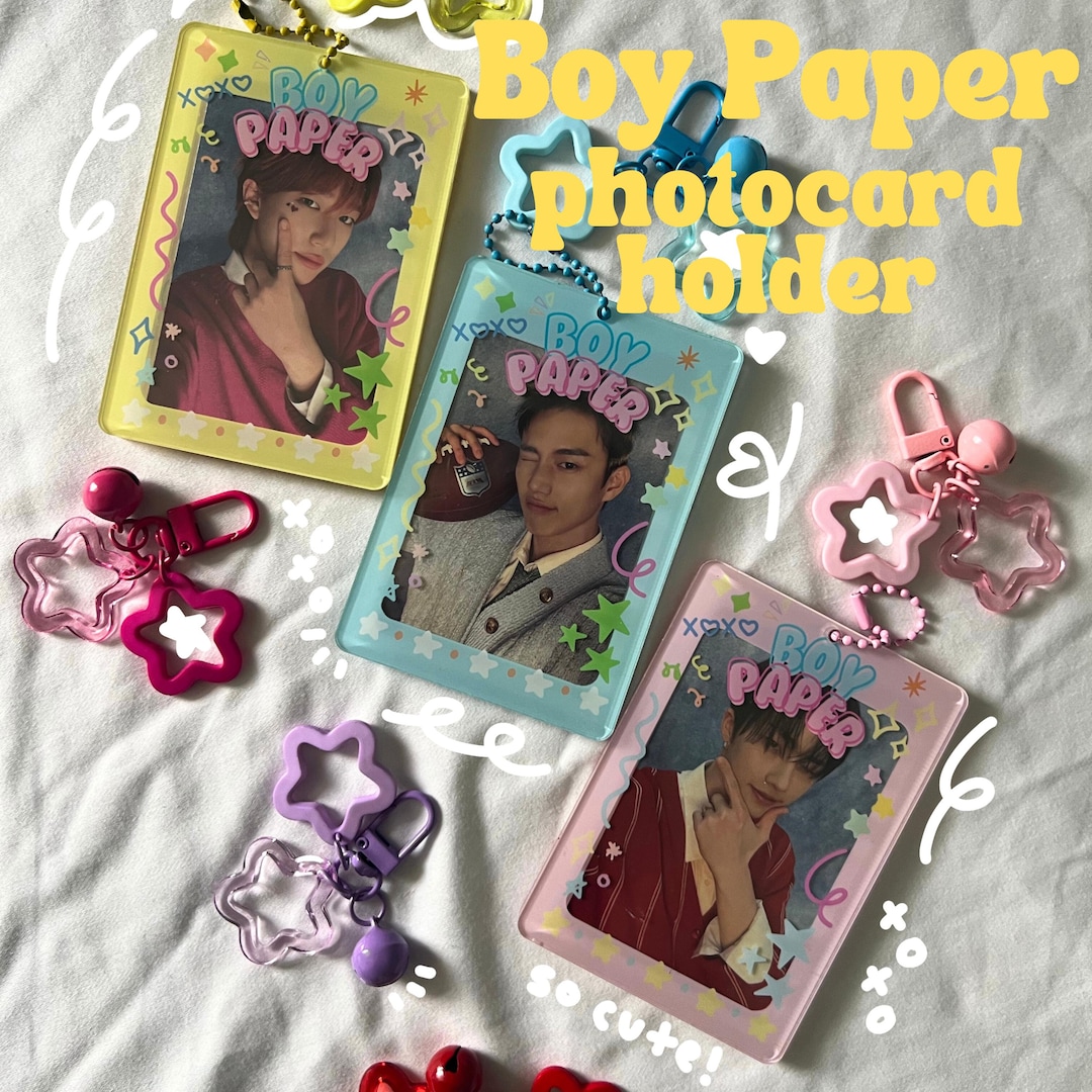 BOY PAPER Photocard Holder | Kpop, Pc Holder, Photocard, Kpop Photocard ...