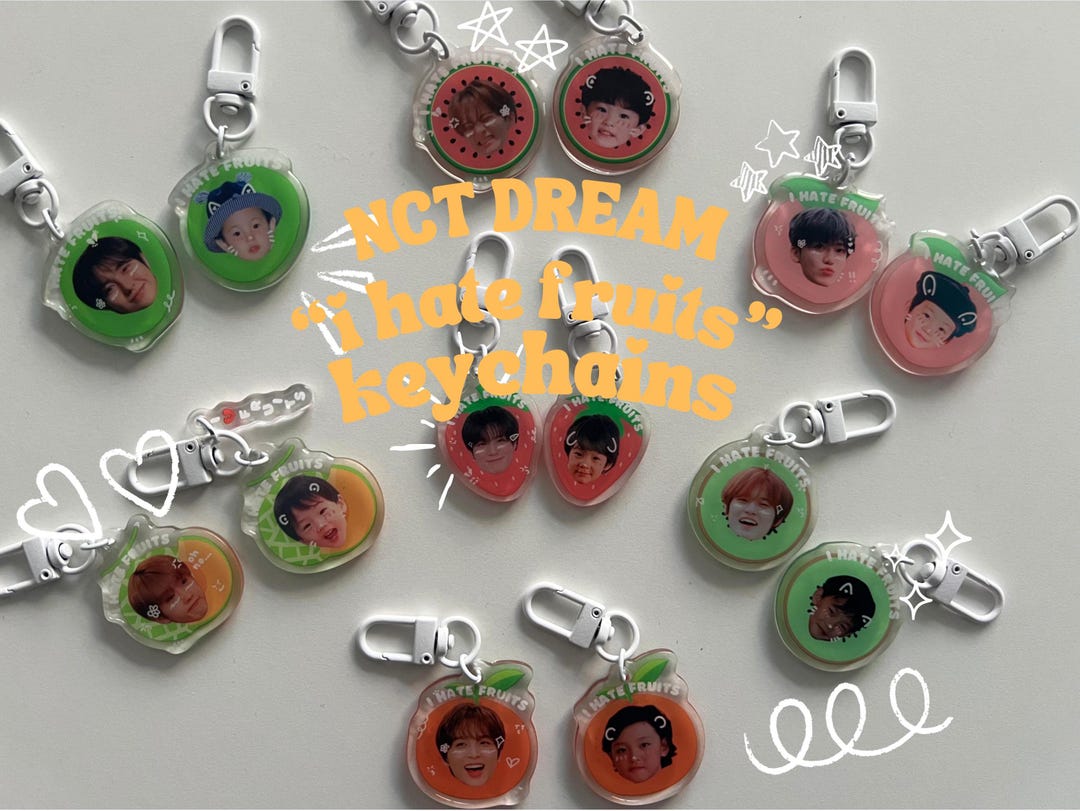 NCT DREAM I Hate Fruits Keychain | Nct, Nct Dream, Dreamscape, Keychain ...