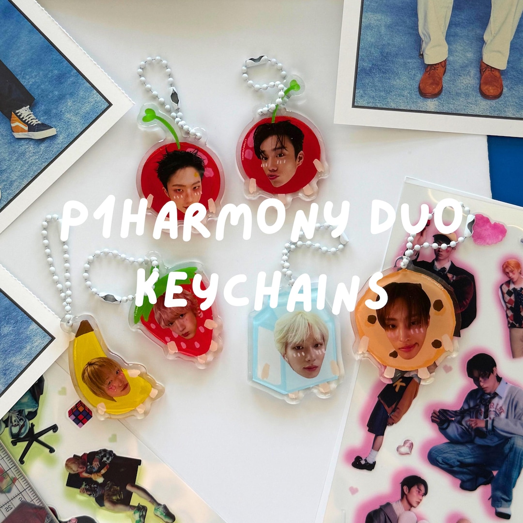 P1harmony Duo Keychains | Kpop Piwon Fanmerch P1H - Etsy