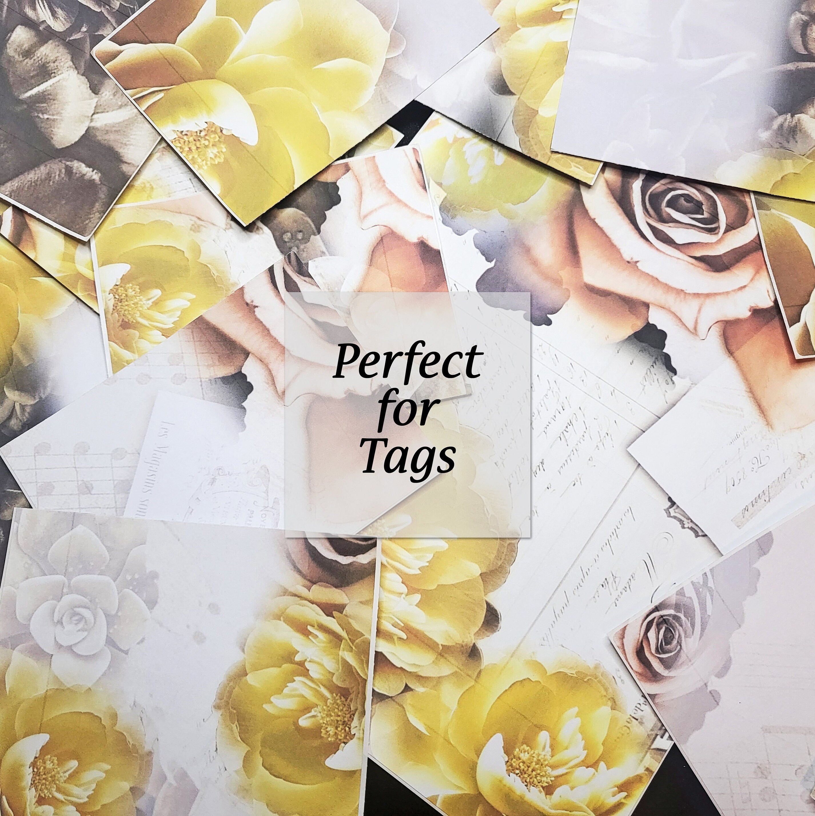 16 Printable Floral Signature Pages Blank Lined Bullet Junk Art Journal ...