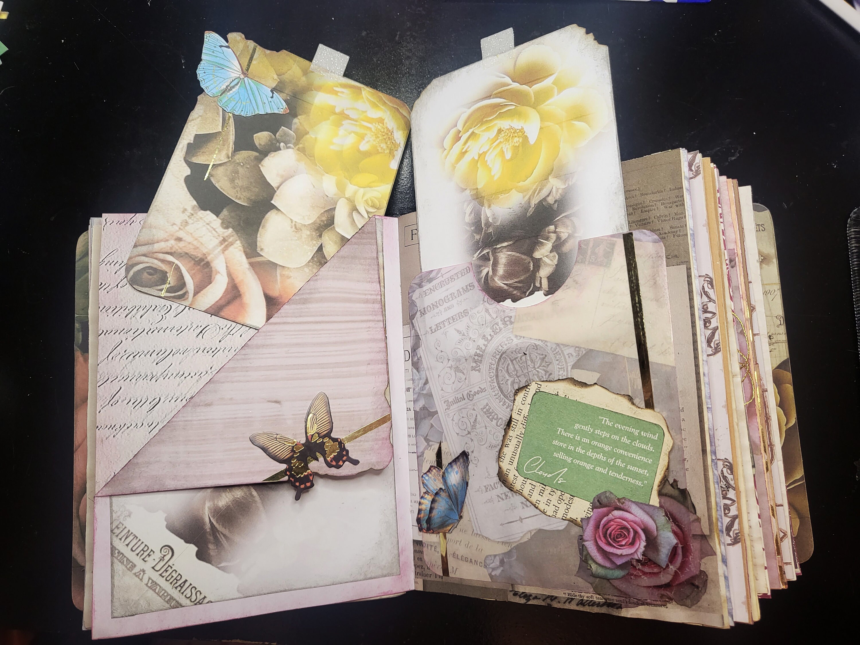 16 Printable Floral Signature Pages Blank Lined Bullet Junk Art Journal ...