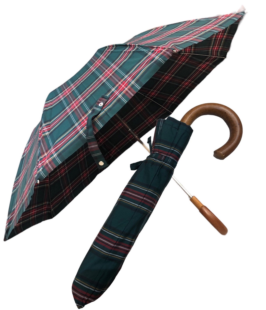 Folding Umbrella With Steel Structure, Manual Opening, Malacca Cane ...