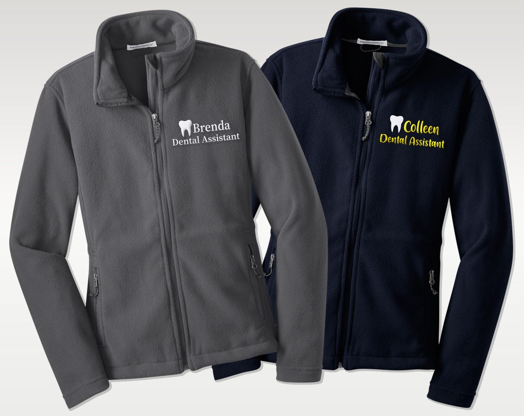 Personalized Embroidered Dental Assistant Jacket, Embroidered Dentist ...