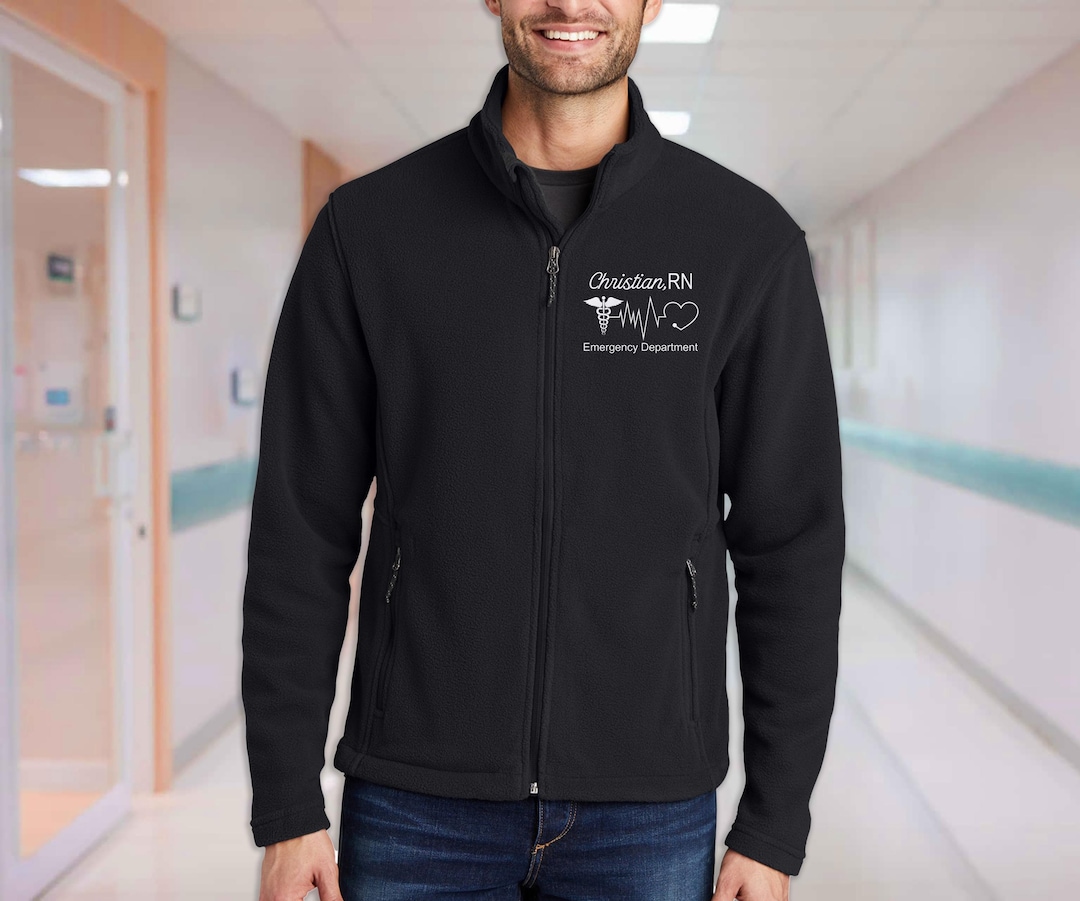 Custom Embroidered Medical Assistant Jacket, Personalized Nurse Fleece ...