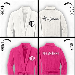 Custom Embroidered Robe, Personalized Robe, Mr and Mrs Robes ...
