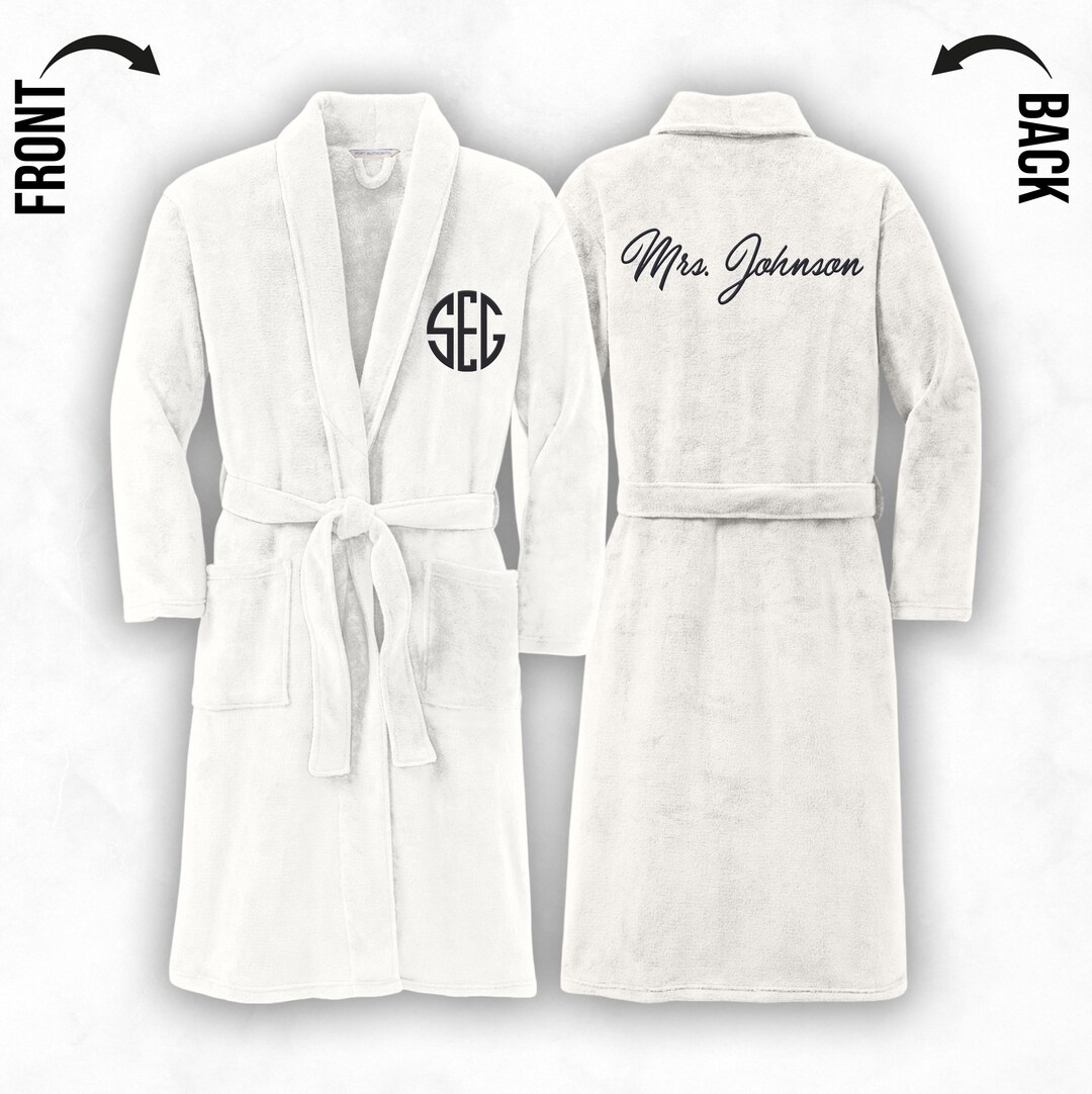 Custom Embroidered Robe, Personalized Robe, Mr and Mrs Robes ...