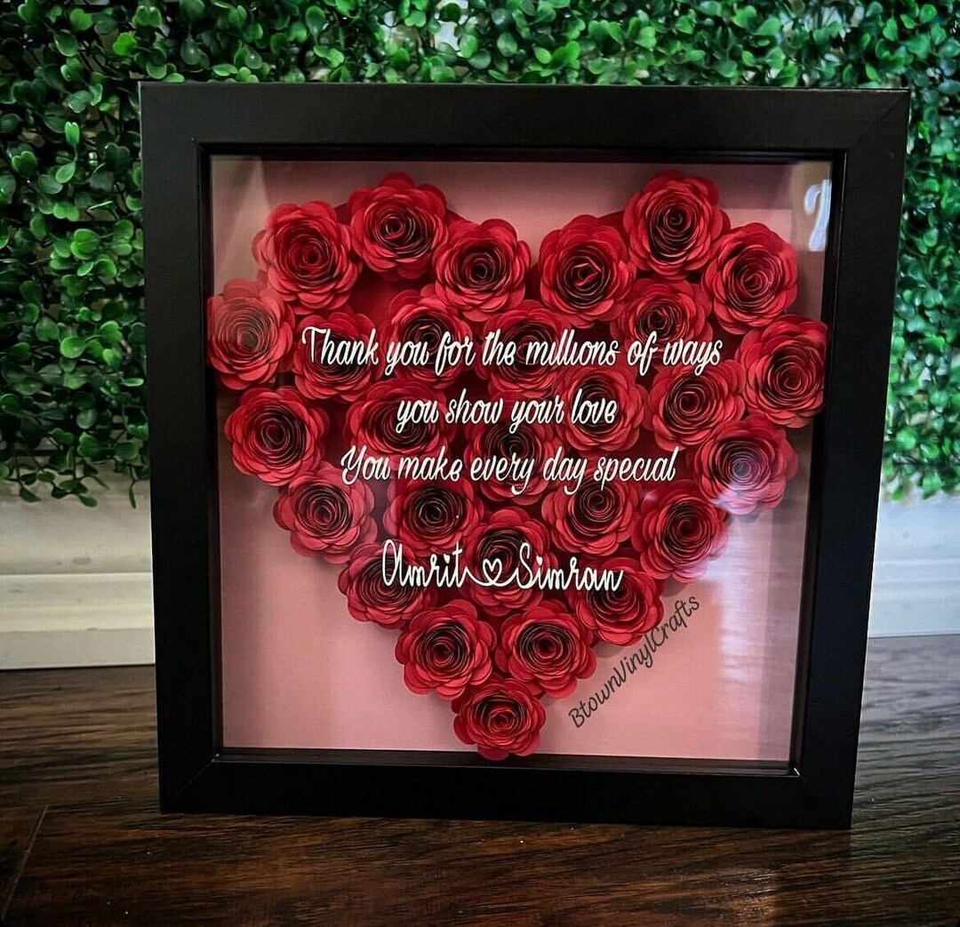 Personalized Shadow Boxes With Custom Quote and Names Glow in the Dark ...