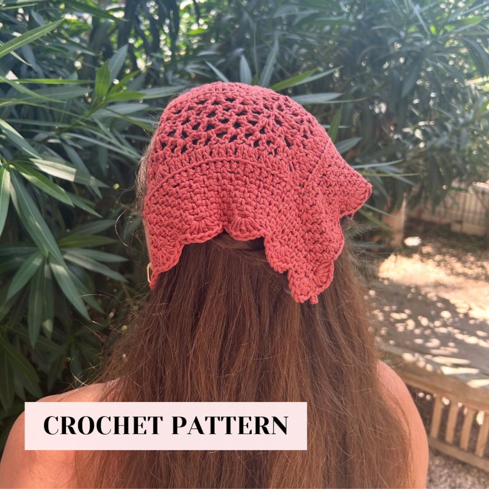Briar Bandana Crochet Pattern PDF | Cottage Core Inspired Bandana ...