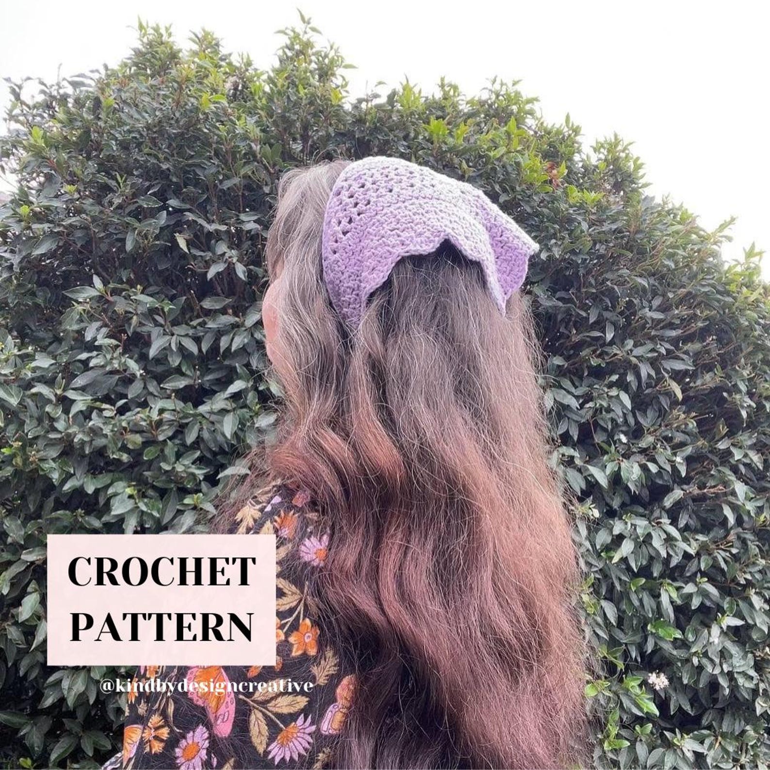 Briar Bandana Crochet Pattern PDF | Cottage Core Inspired Bandana ...