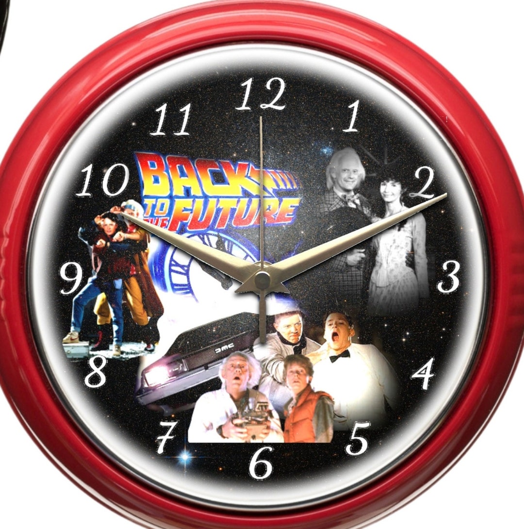 Back to the Future Wall Clock in a Metal Surround Case - Etsy