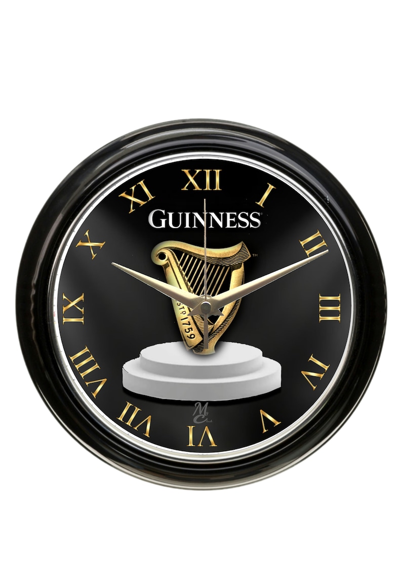 Guinness Metal Surround Retro Wall Clock - Etsy