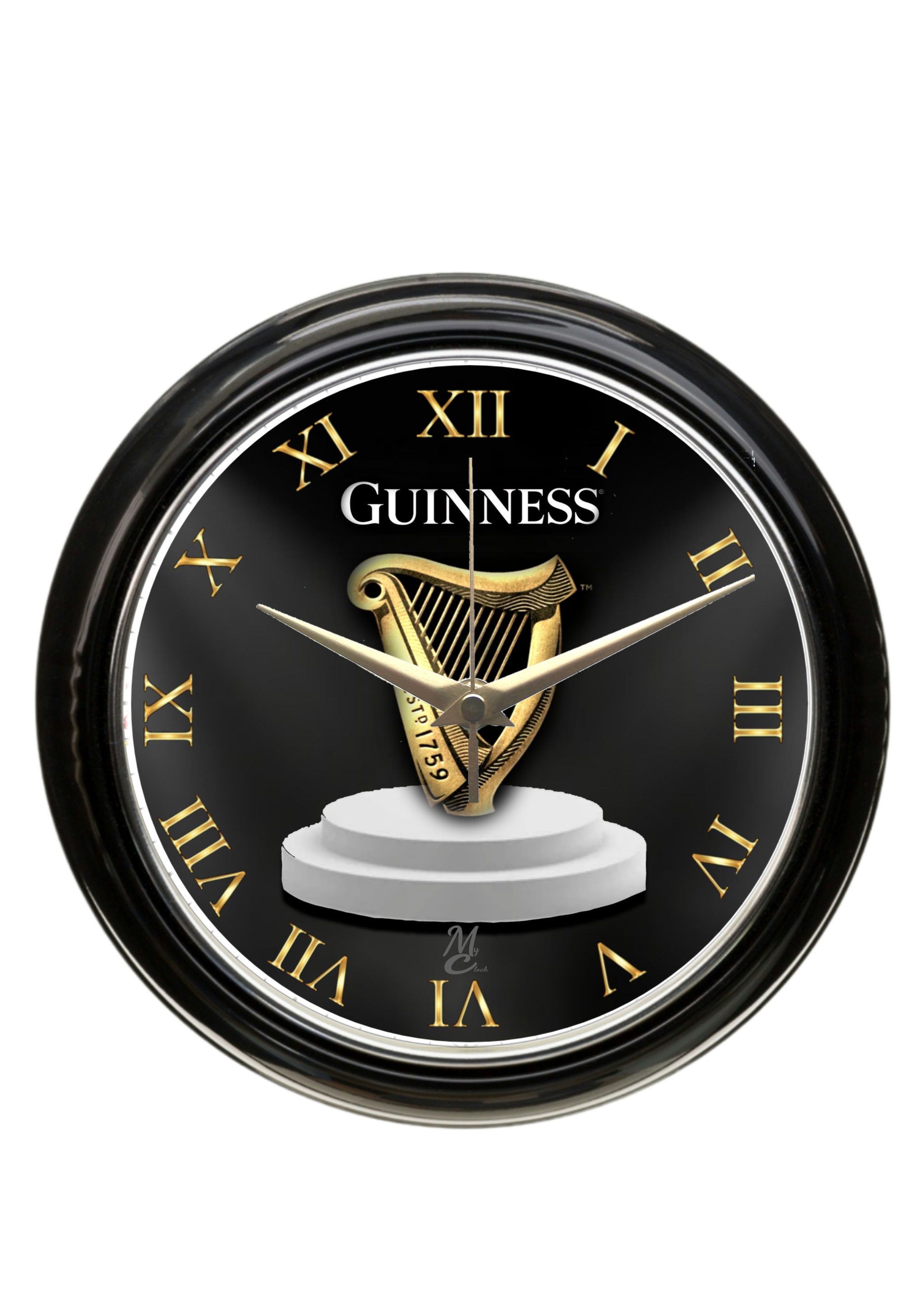 Guinness Metal Surround Retro Wall Clock - Etsy