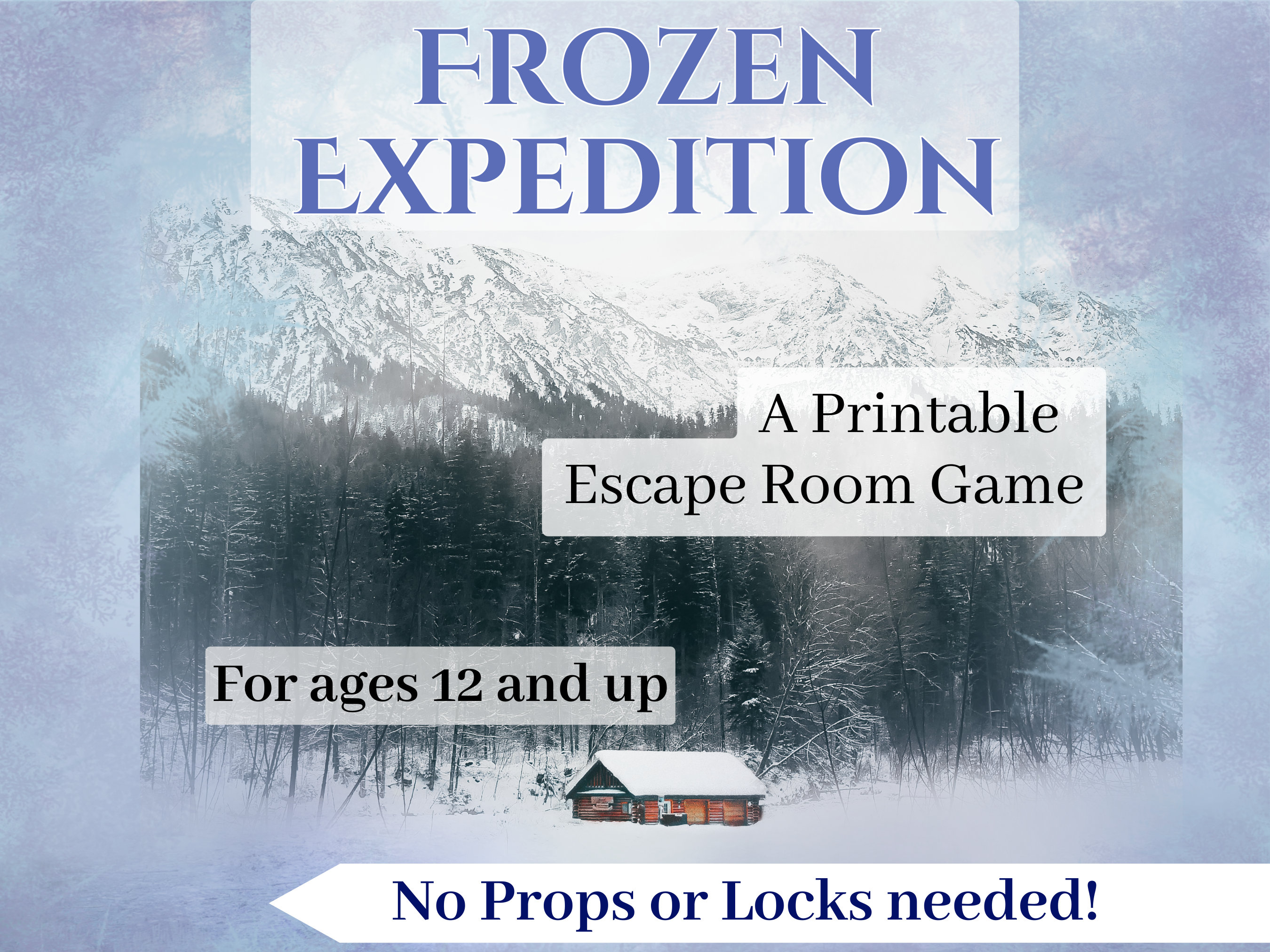 Winter Escape Room for Teens Tweens, Printable Escape Room Kit, Escape ...