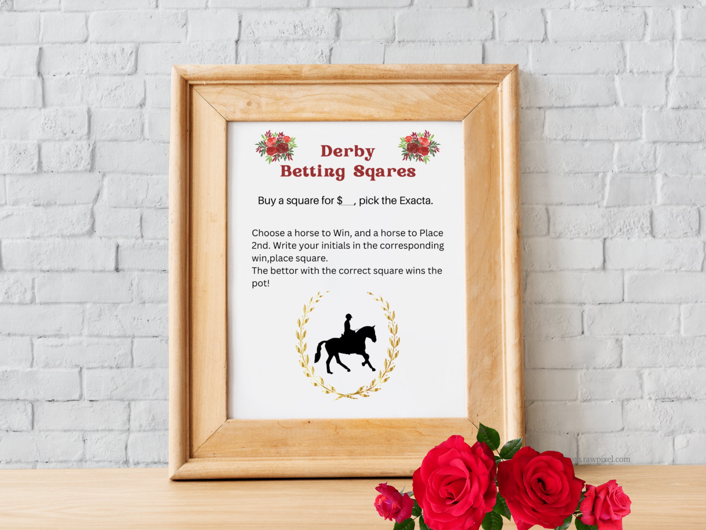 Derby Party Games Kit, Printable Derby Betting Games, 4 Different ...