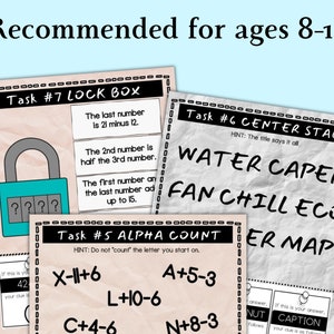 Escape Room Printable Game for Kids, Pirate Birthday Party Escape Game ...