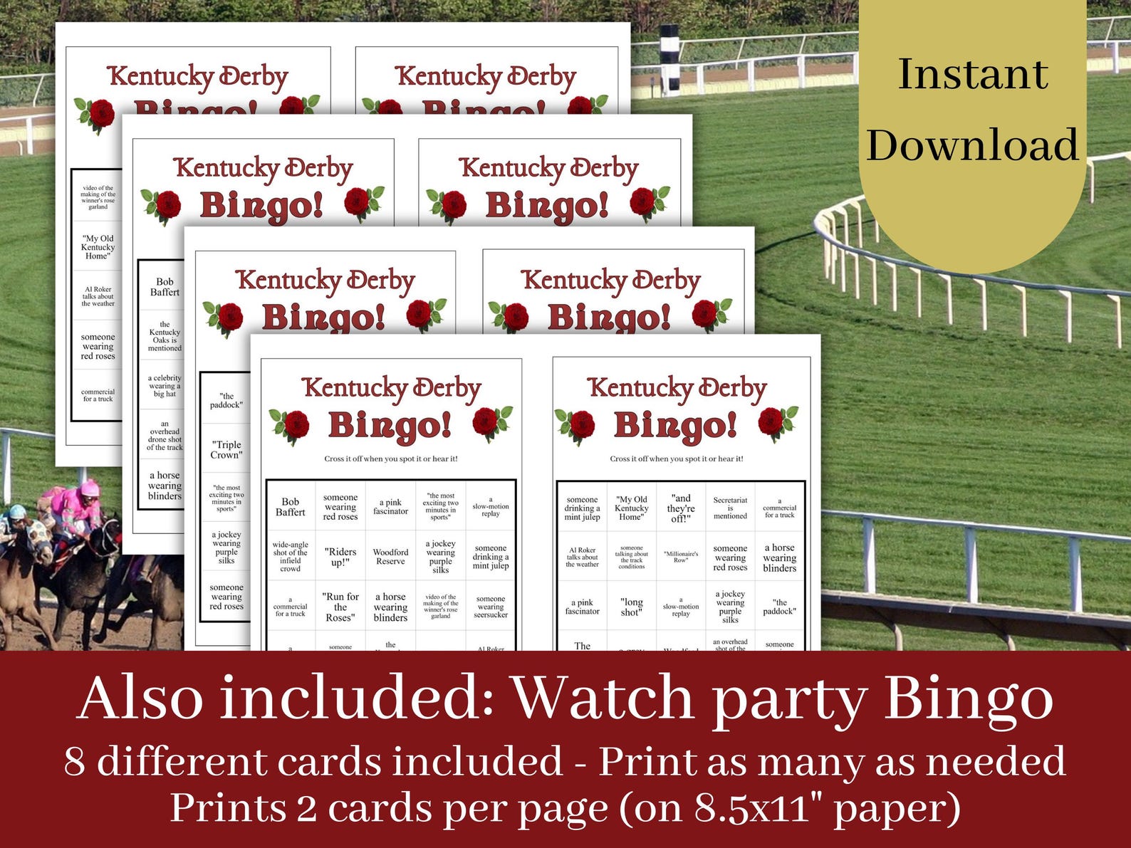Printable Kentucky Derby Party Games 2025, Derby Party Games Bundle, 12 ...