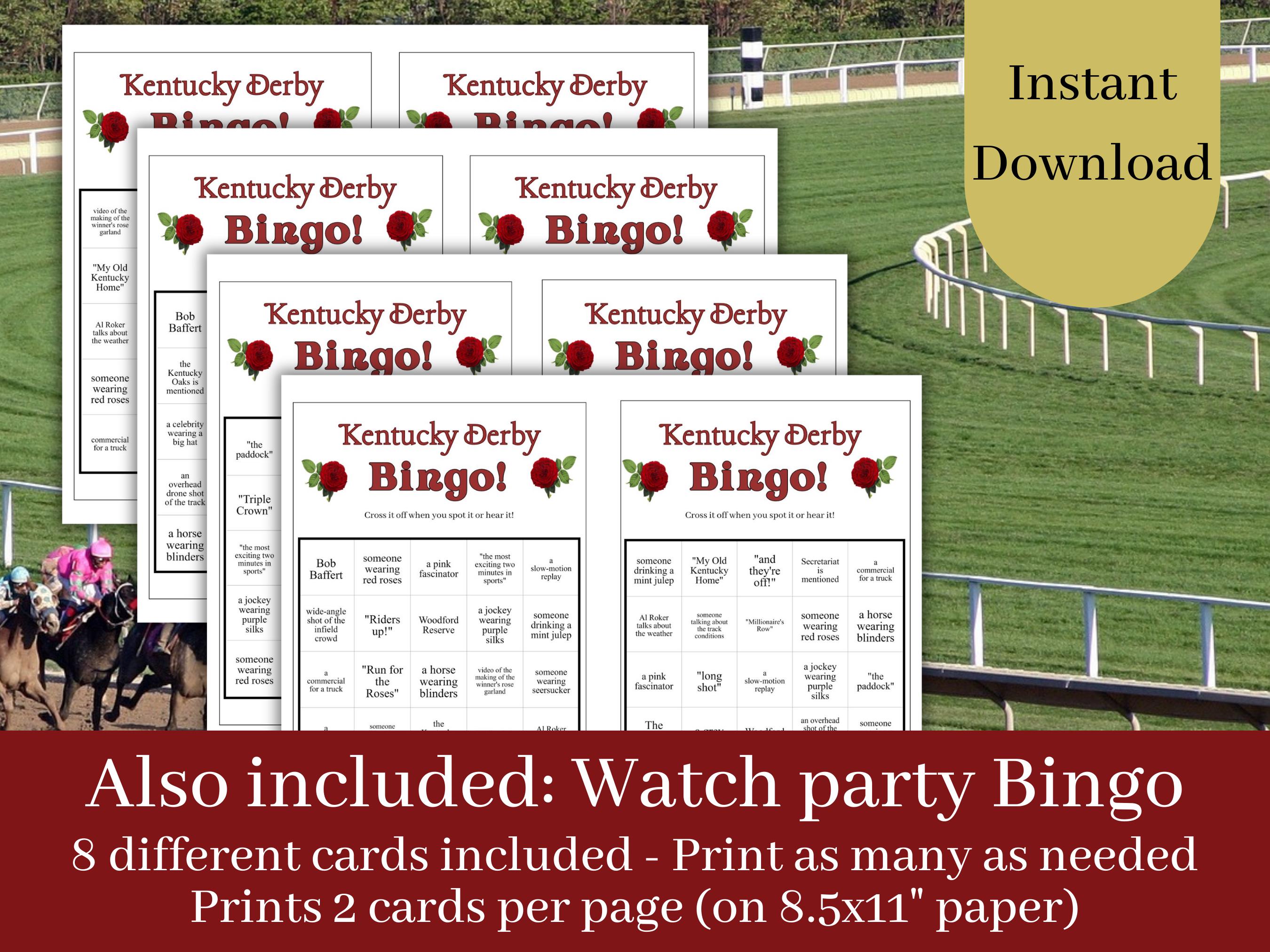 Printable Kentucky Derby Party Games 2025, Derby Party Games Bundle, 12 ...