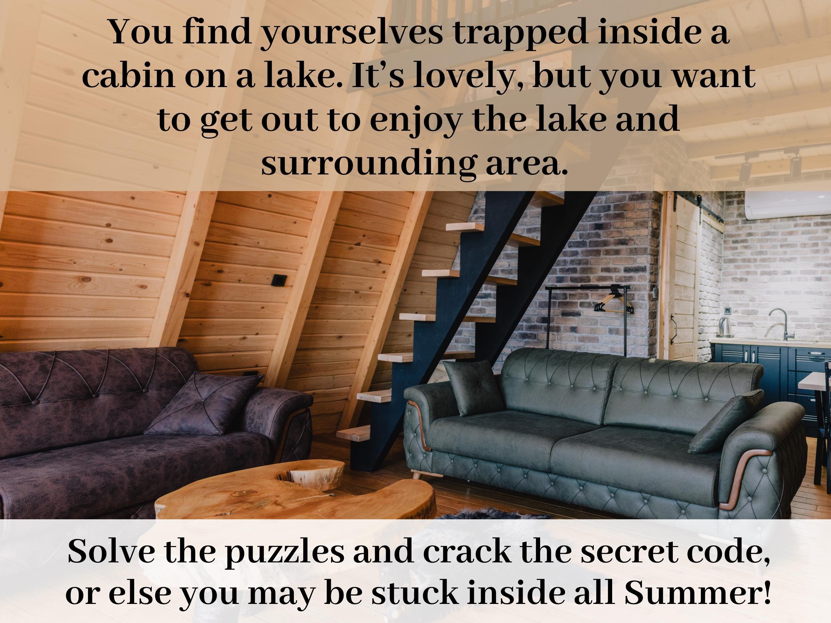 Summer Escape Room for Teens, Printable Escape Room Kit, Escape Game ...