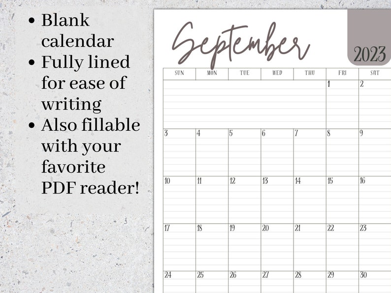 School Year Calendar for Academic Year 2023-2024 Printable - Etsy