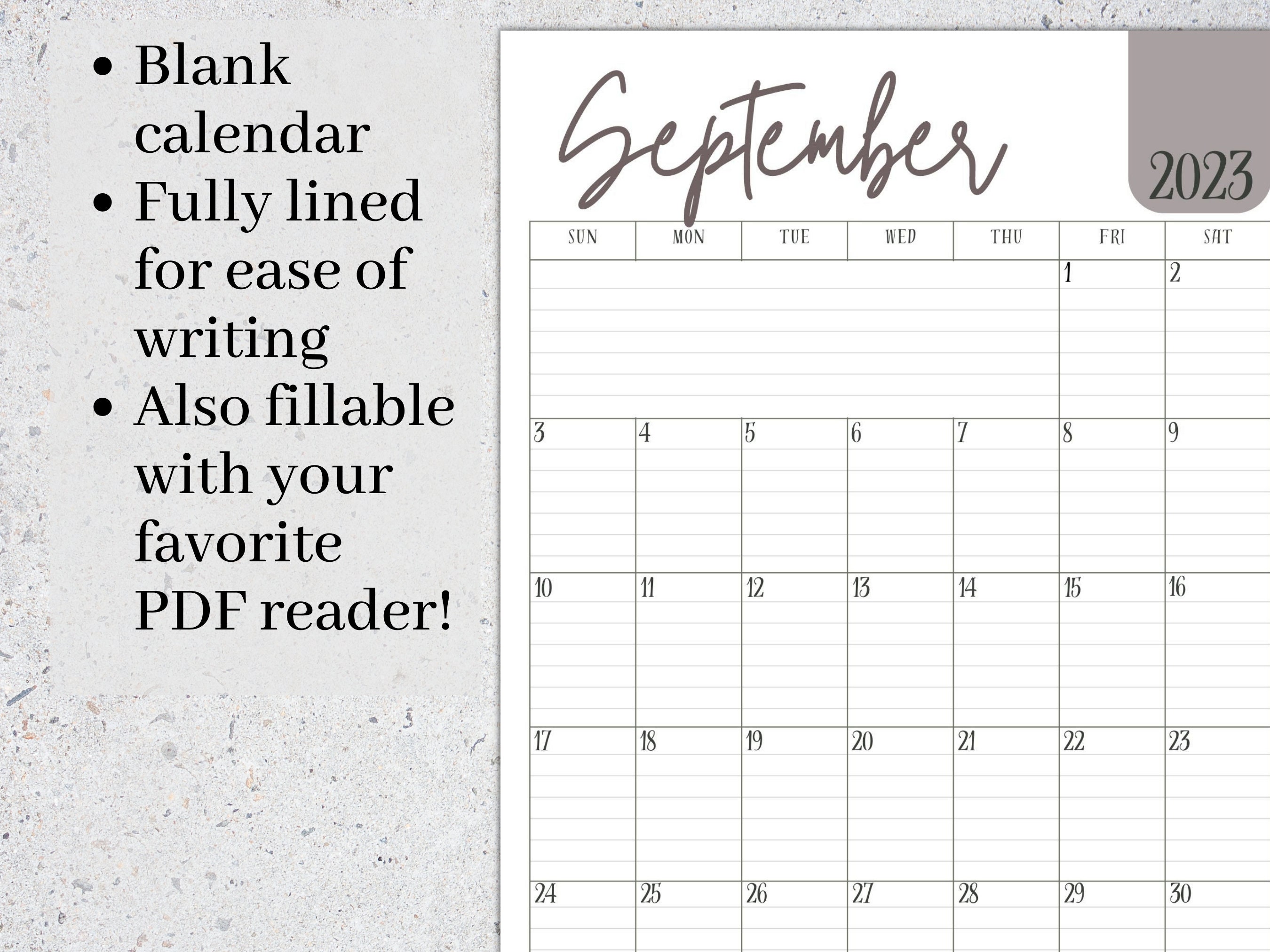 School Year Calendar for Academic Year 2023-2024 Printable - Etsy