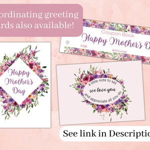 Mothers Day Coupons Printable, Mother's Day Gift Voucher, Last Minute ...