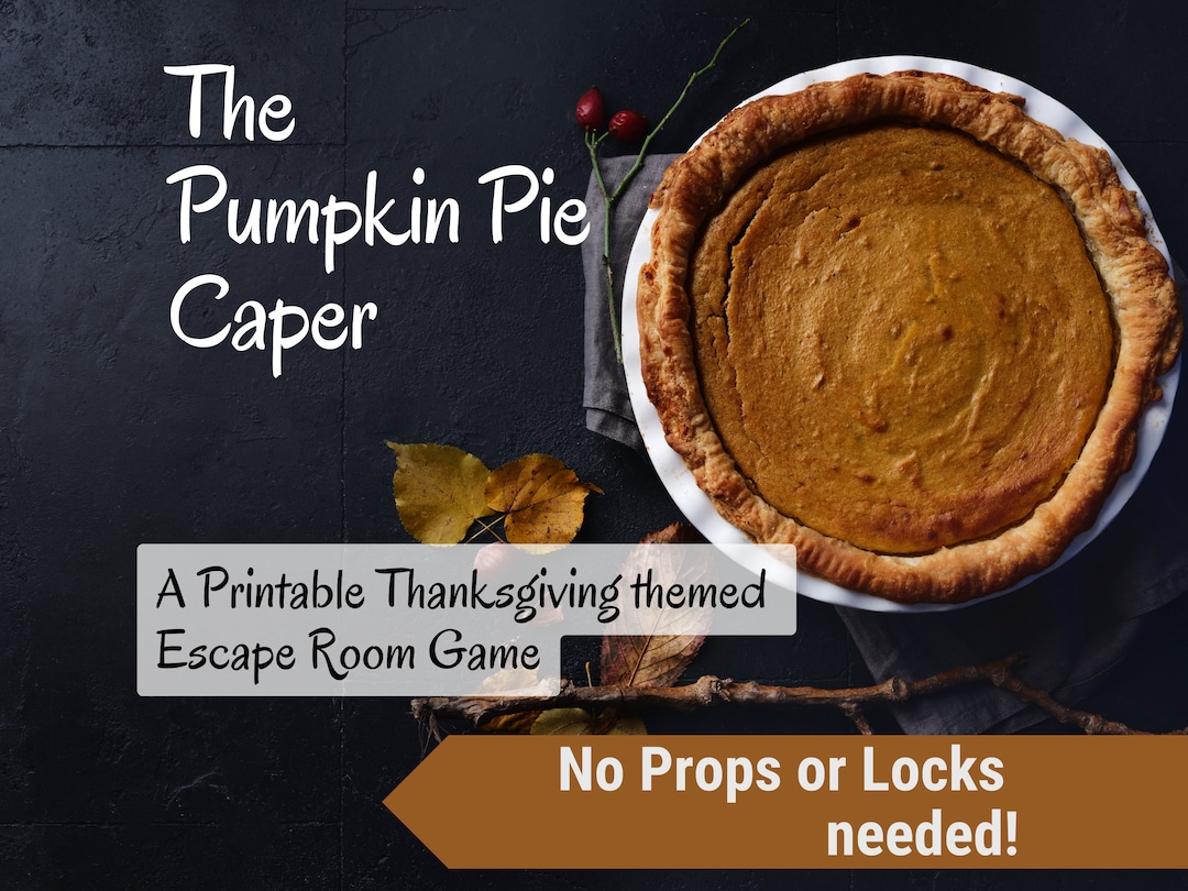 Thanksgiving Escape Room, Thanksgiving Game Printable Escape Room for ...