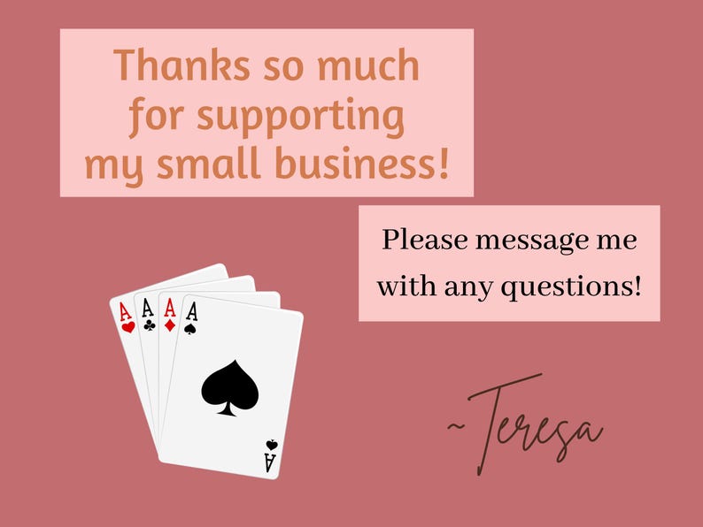 Rummoli Board Game, Printable Card Game Board, Instant Download ...